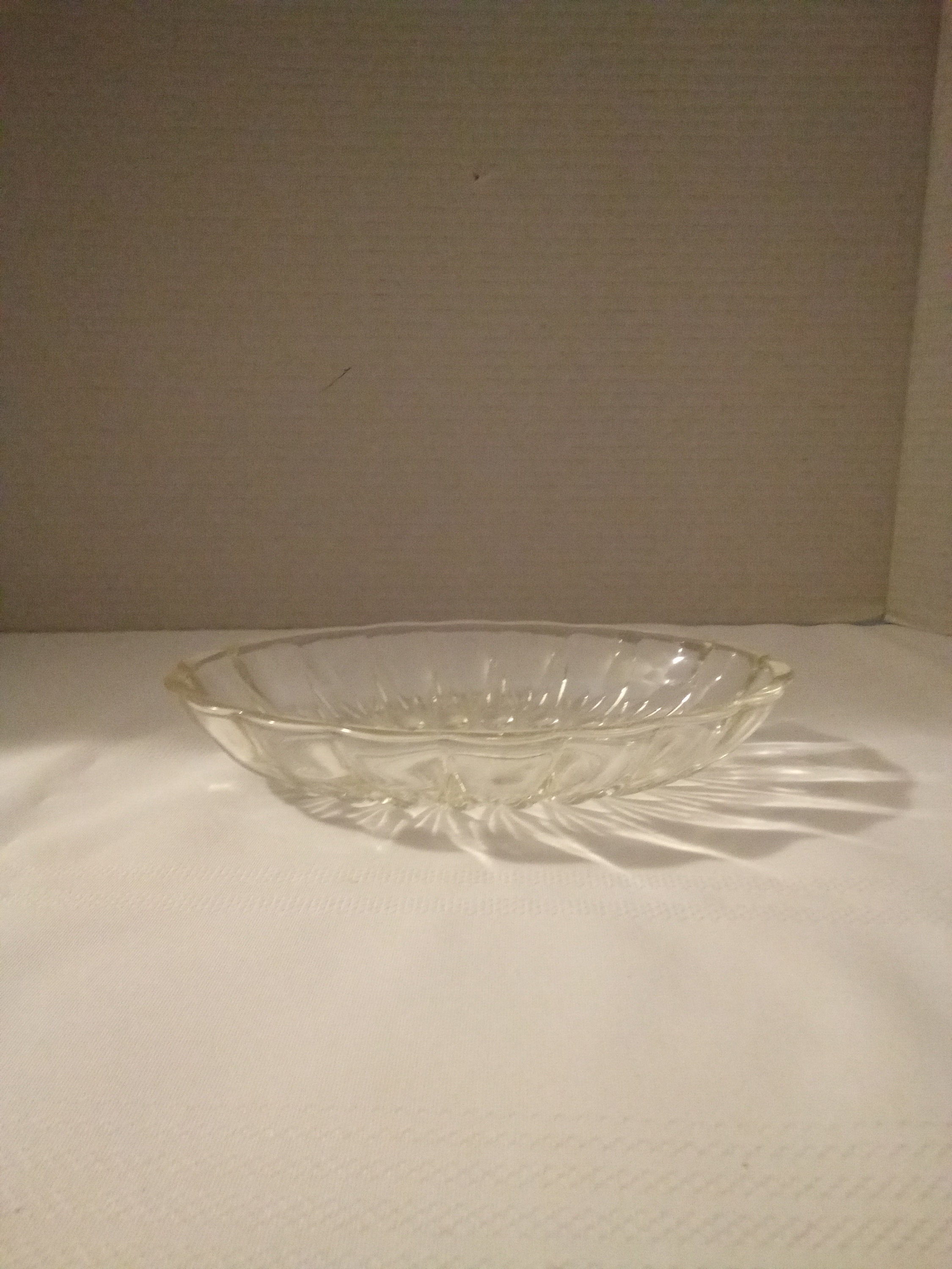 Cut Glass Serving Dish - Etsy