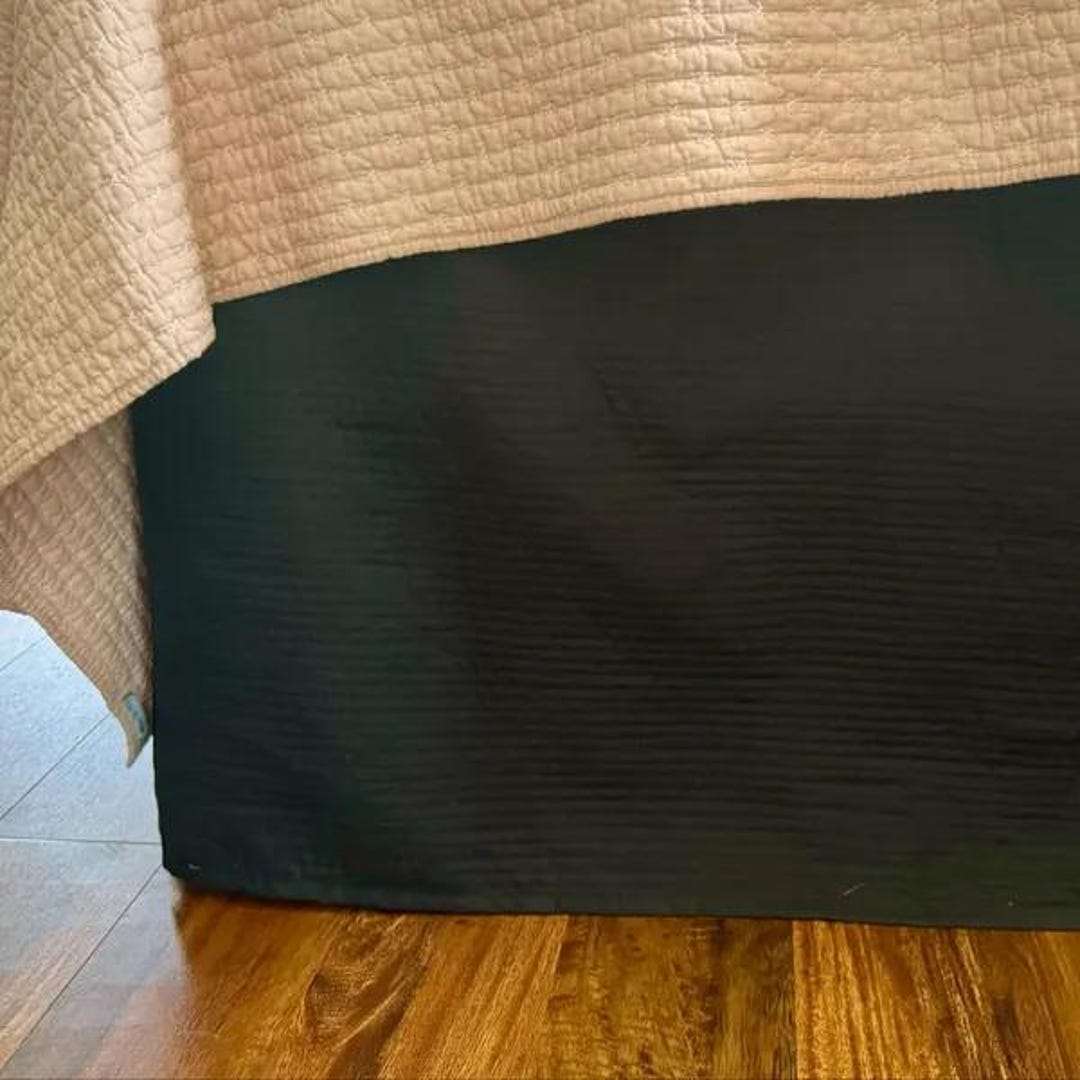 Texture Cotton Quilted Bed Skirt Horizontal Cotton Batting - 8
