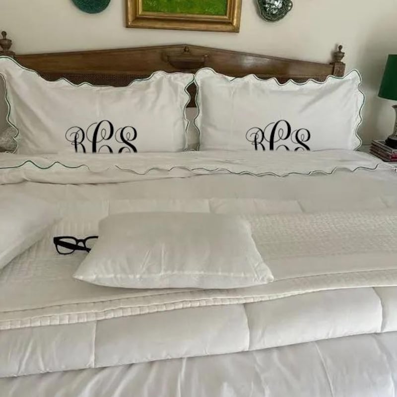 Monogram Bedding - Etsy