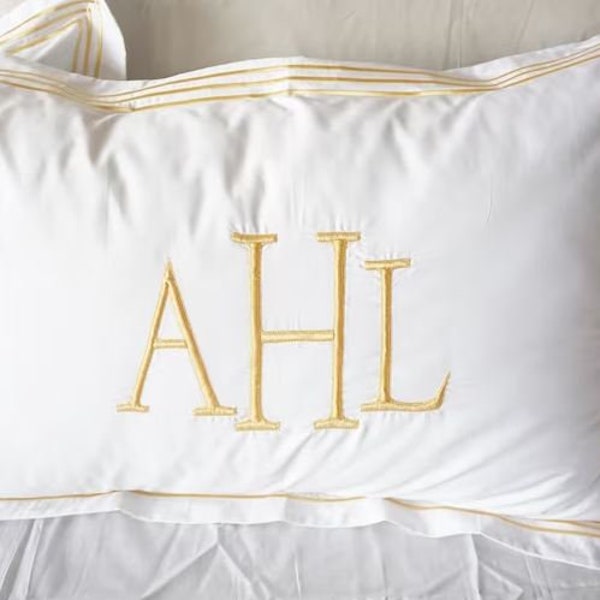 Monogram Pillow Sham - Etsy