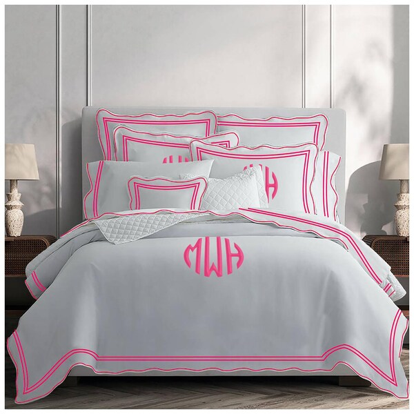 Monogram Bedding - Etsy