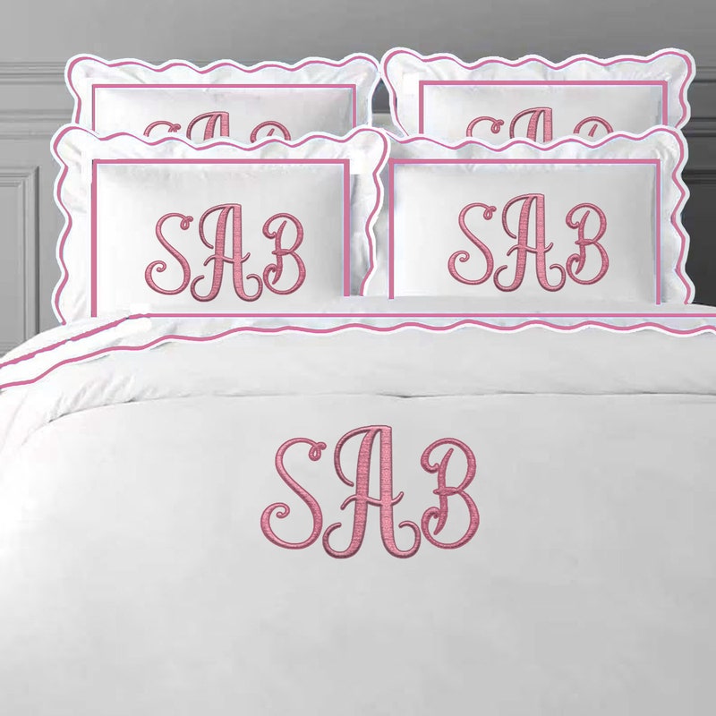 Monogrammed Bedding - Etsy