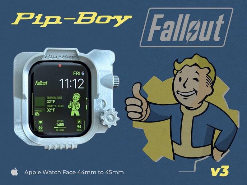 Pip-boy V3 Apple Watch Face - Etsy