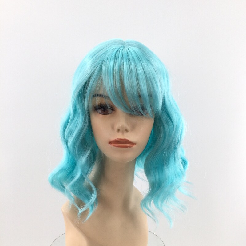 Short Blue Wig - Etsy