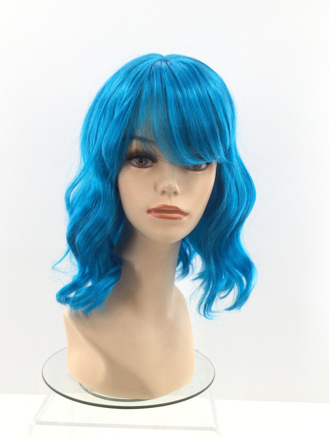 Cosplay Anime Wavy Long Bob Fun ELECTRIC BLUE Wig by Funtasy Wigs ...