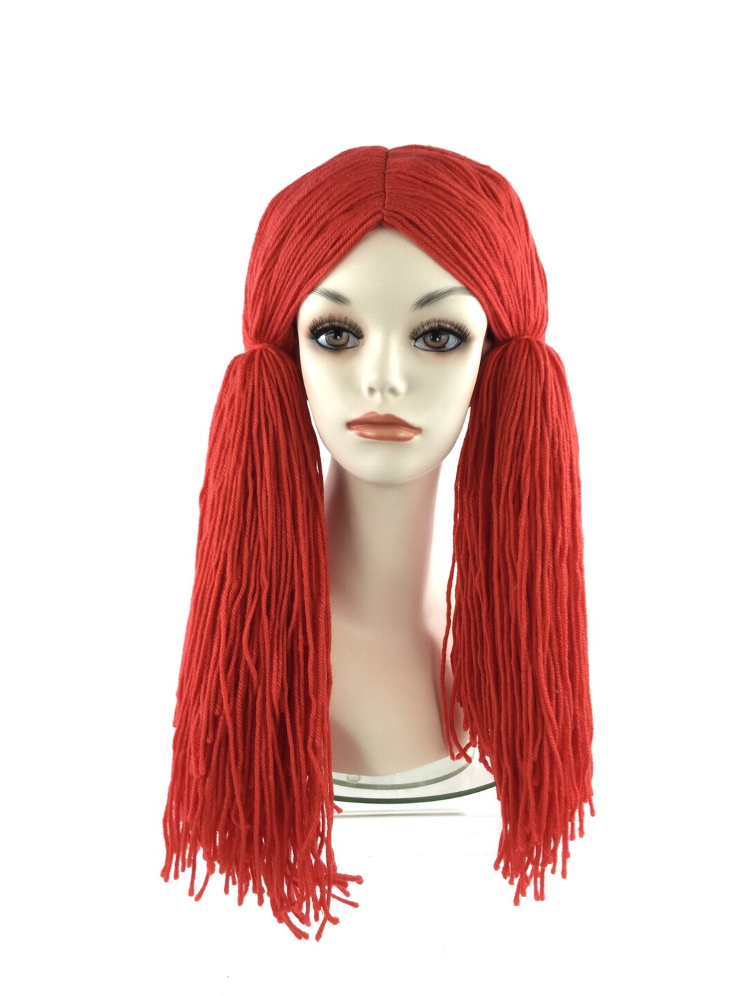 Raggedy Ann Character Halloween Costume Yarn Wig by Funtasy Wigs Tweens ...
