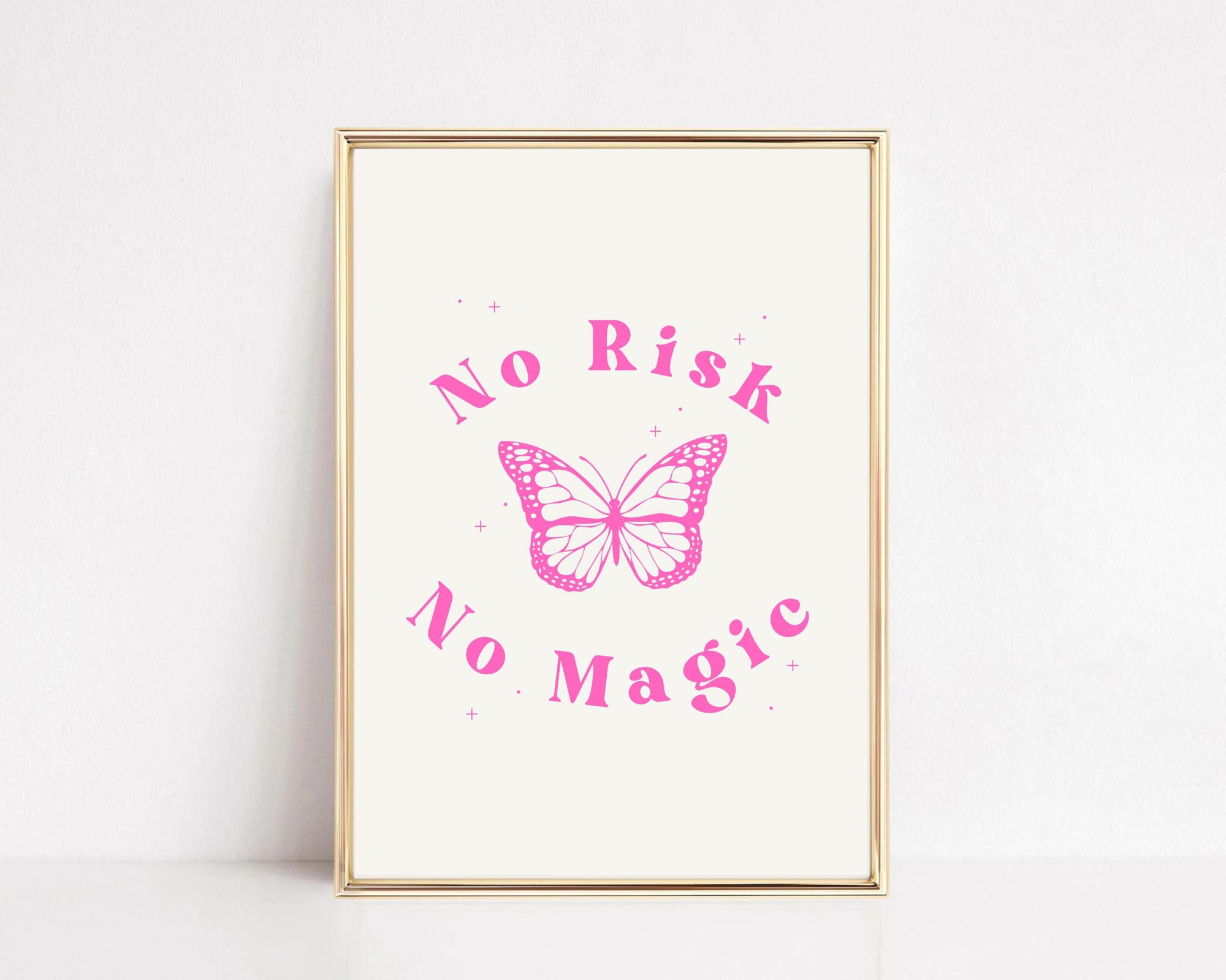 No Risk No Magic Digital Download Printable Wall Art - Etsy