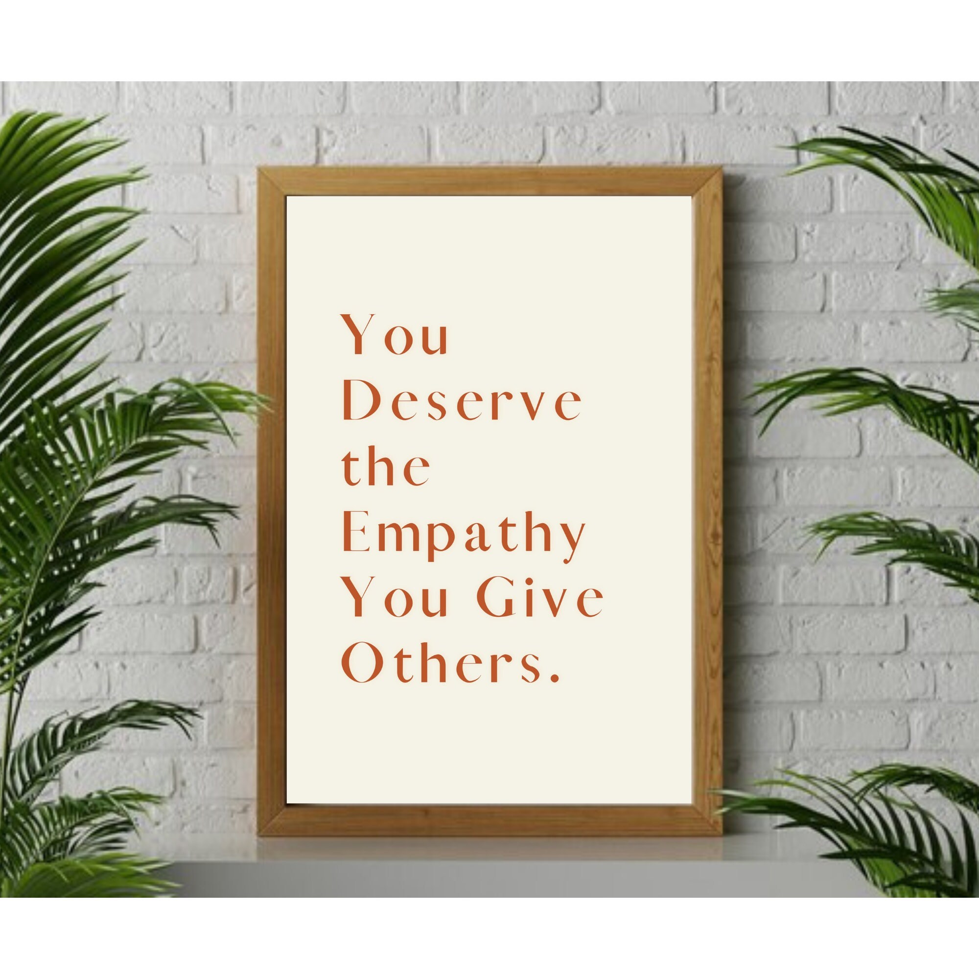 Empathy Quote Wall Print Inspirational Quote Digital - Etsy