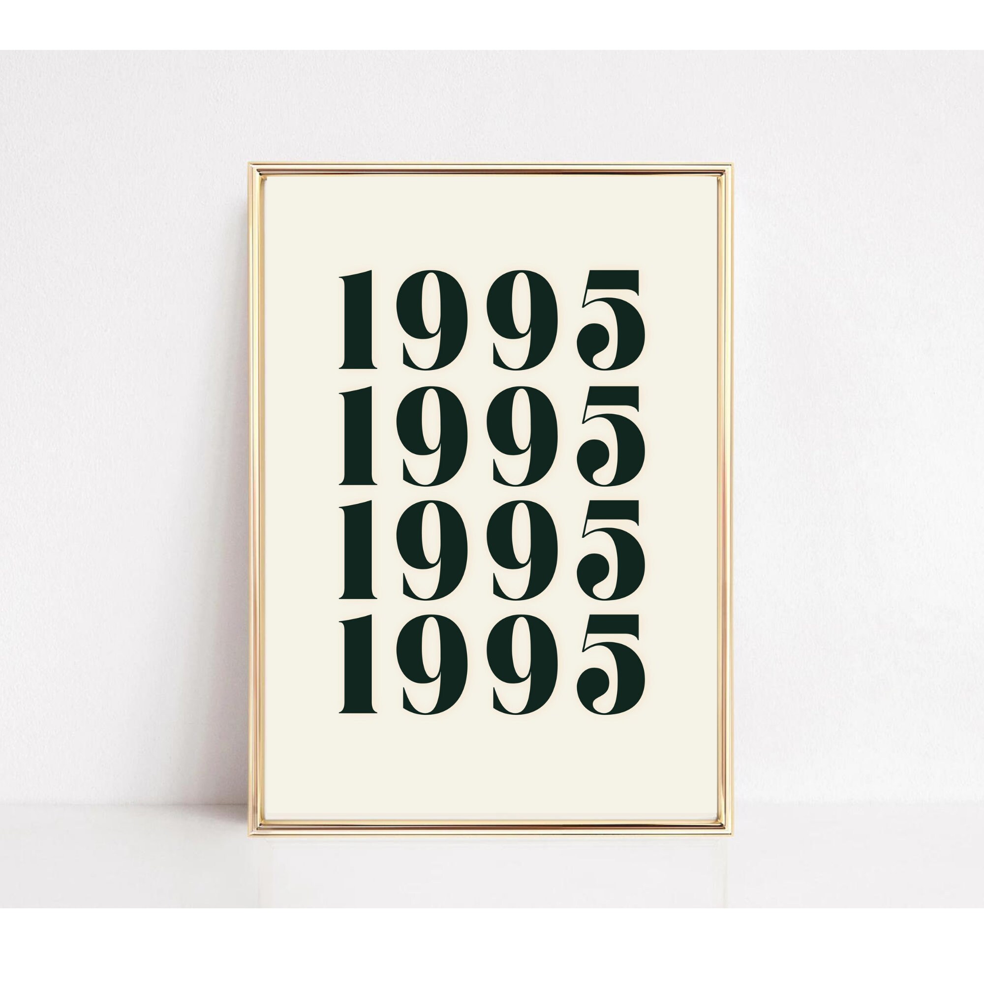 1995 Wall Art | 1995 Birth Year | Printable Wall Decor | Birth Year ...