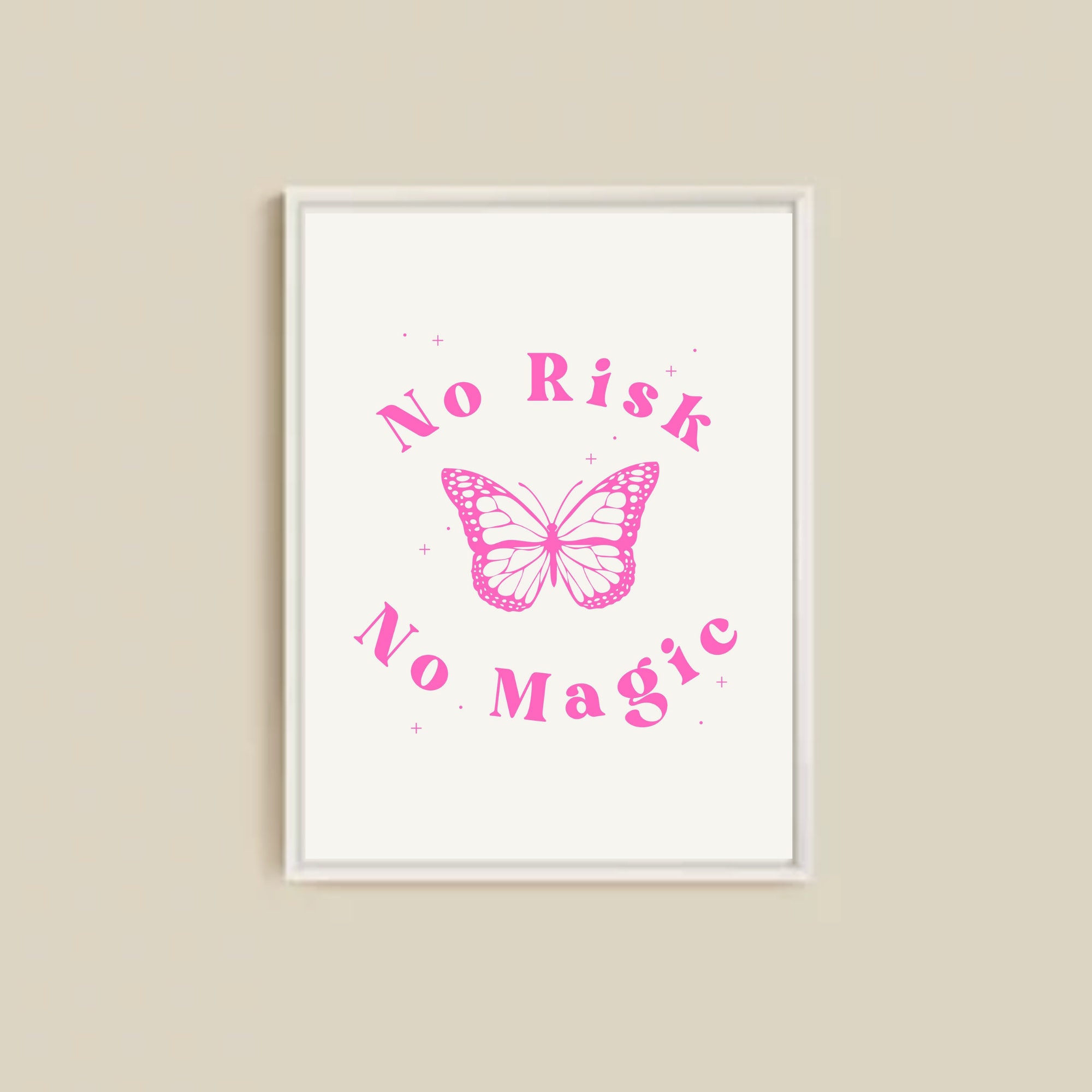 No Risk No Magic Digital Download Printable Wall Art - Etsy