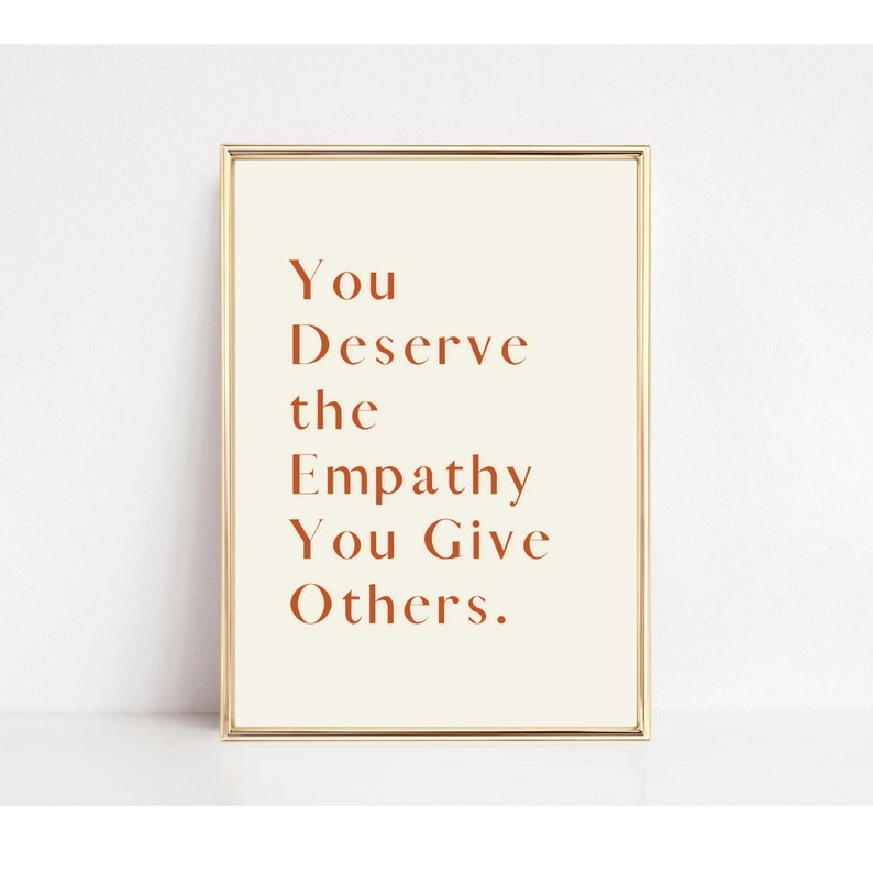 Empathy Quote Wall Print Inspirational Quote Digital - Etsy