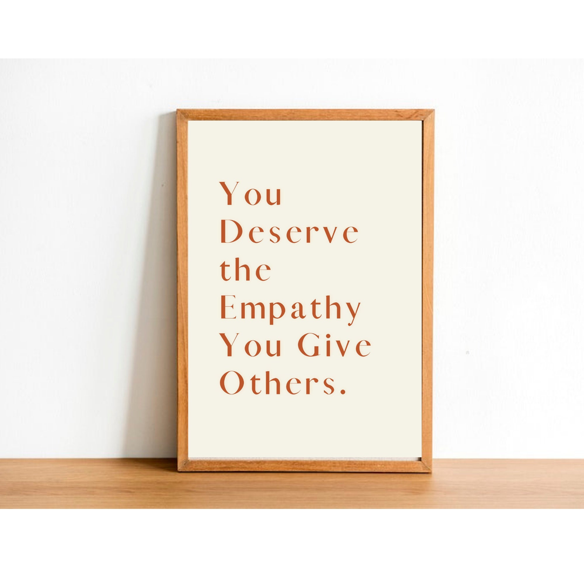 Empathy Quote Wall Print Inspirational Quote Digital - Etsy