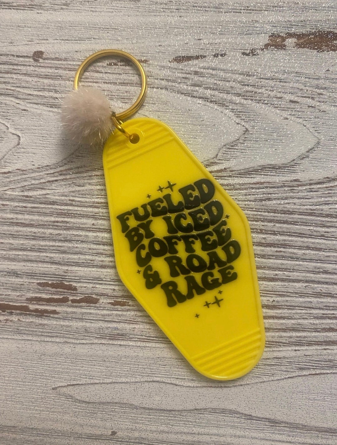 Yellow and Black Fueled by Ice Coffee and Road Rage Motel Style ...