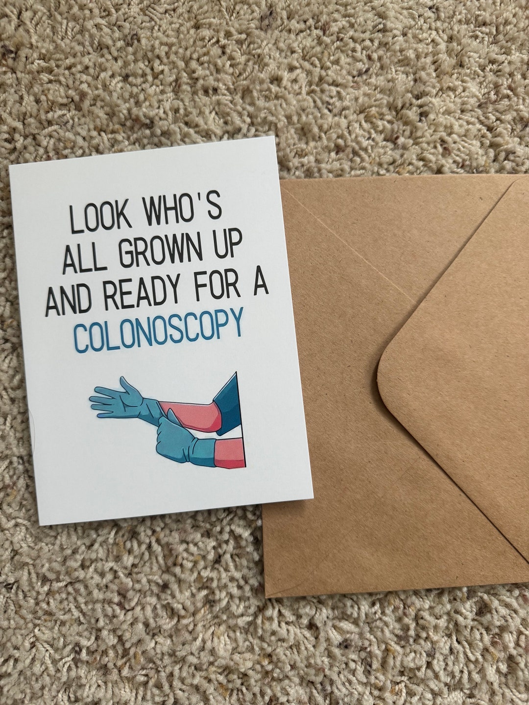 Colonoscopy Funny Birthday Card Blank Inside Enevelope Included - Etsy