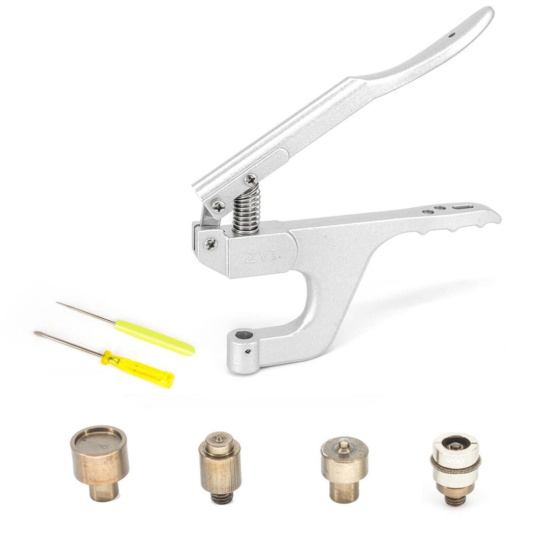 Press Studs Fixing Dies Set With ZYT Plier, Tools for Snap Fasteners ...