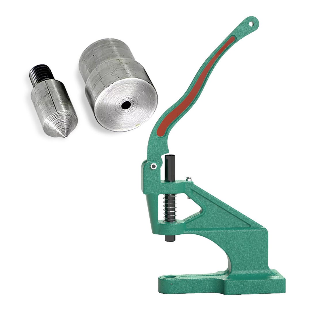 Green Machine Hand Press With Hole Cutter Dies Set: DIY Leather Craft ...