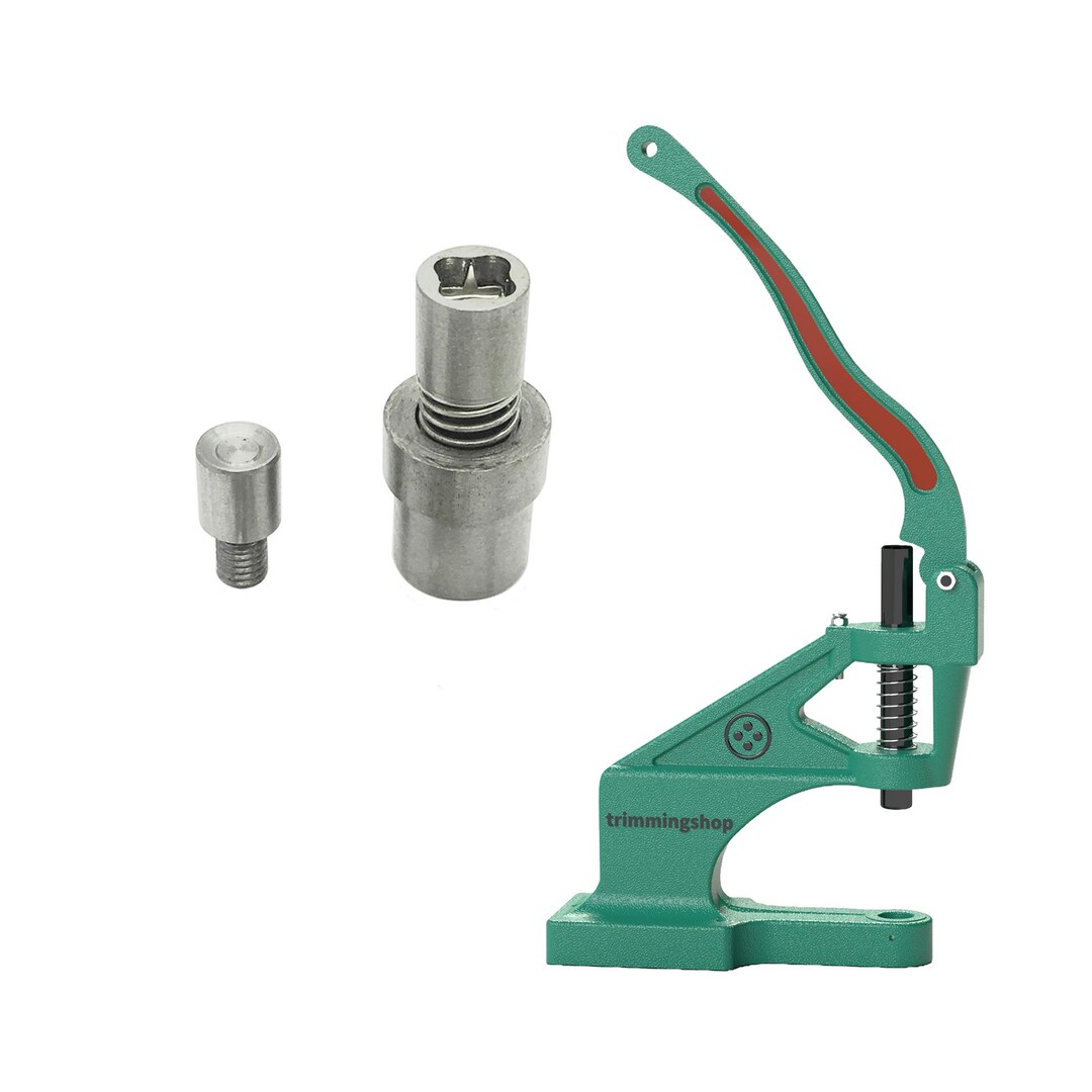 Pyramid Studs Fixing Dies With Green Hand Press: DIY Leathercraft Tool ...