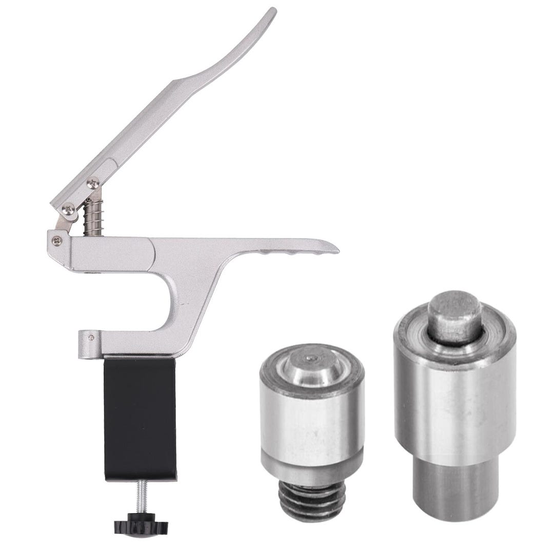 Eyelet Grommets Fixing Dies Set With Silver ZYT Table Top Plier ...