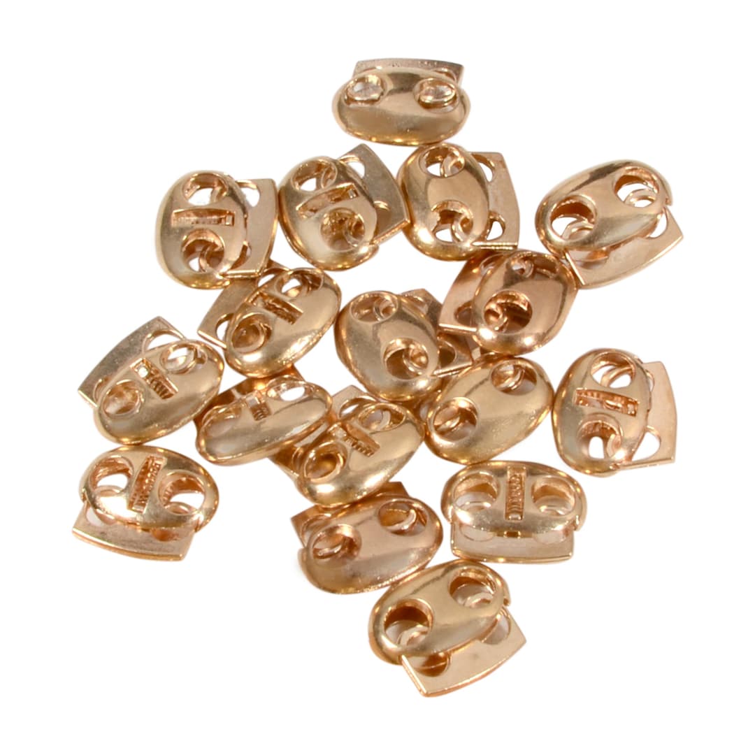 16mm Metal Cord Lock Spring Loaded Stop Toggle Fastener for Luggage ...