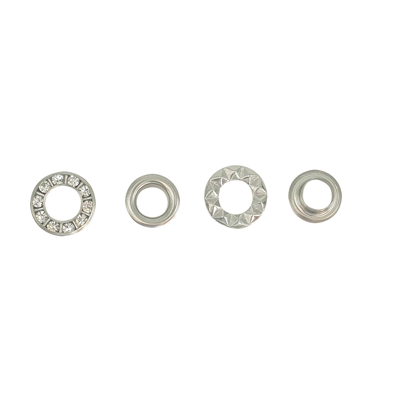 6mm Rhinestone Studded Eyelets Brass Grommets With Rhinestones for ...