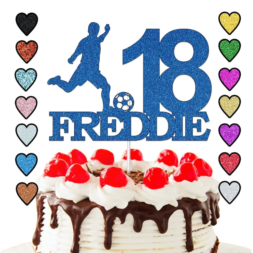 Personalised Football Cake Topper, Football Lover Cake Topper, Sport ...