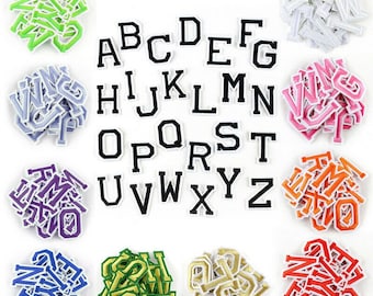 Colourful Letters Alphabet Color Letter Patch Patches Clothes Iron on ...