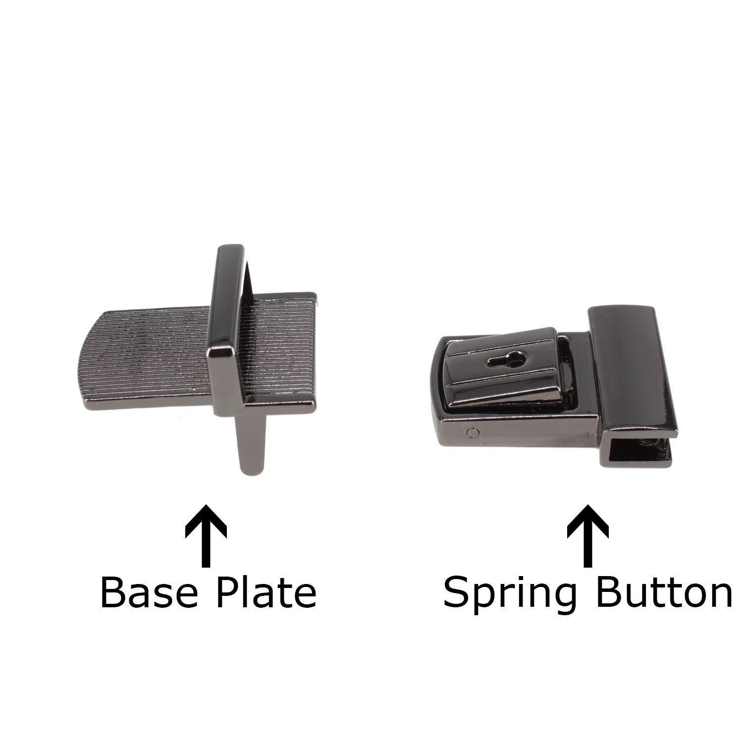 36mm X 28mm Catch Tuck Lock Clasp Buckle Purse Closer Thumb Lock for ...