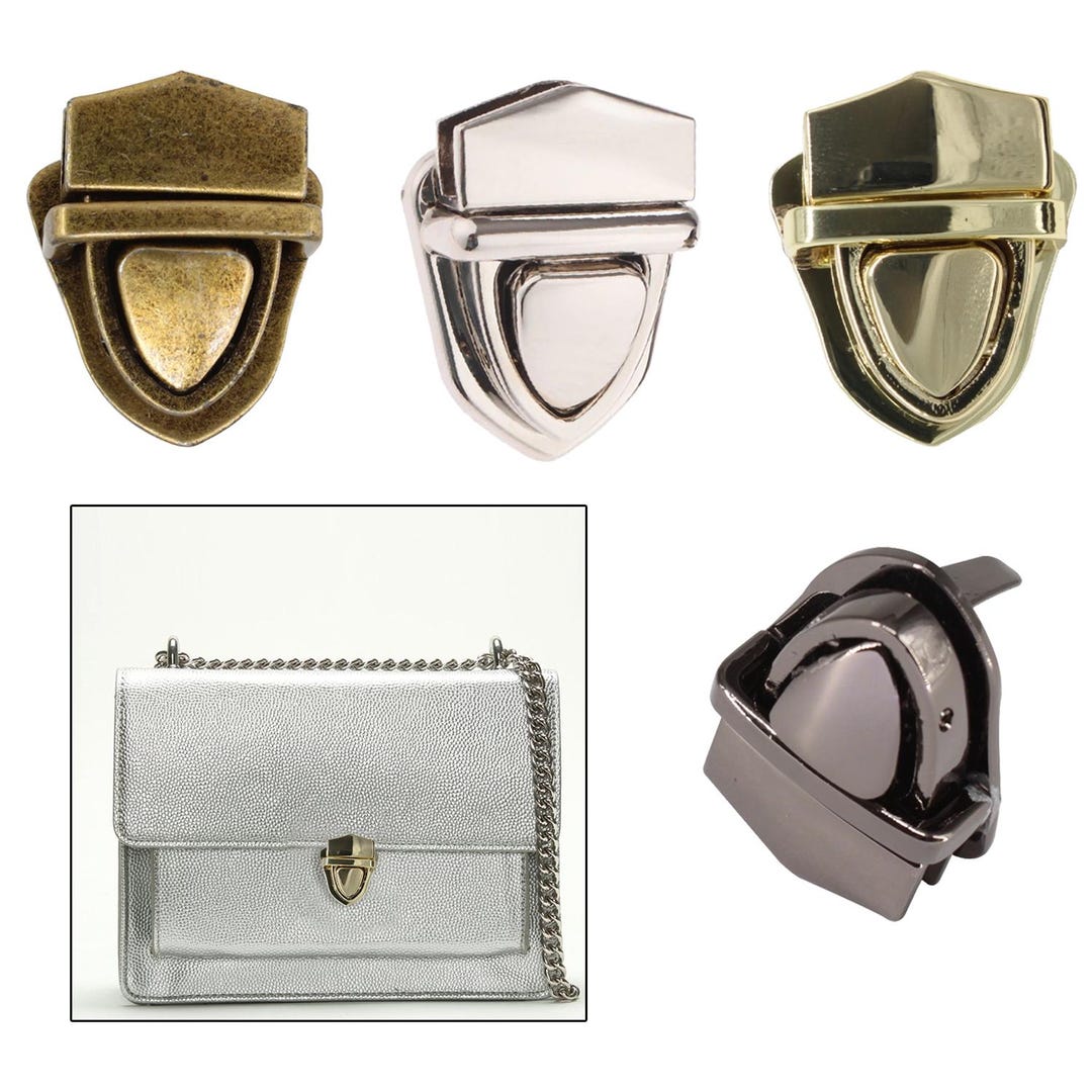 29mm X 20mm Catch Tuck Lock Clasp Buckle, Purse Closer Thumb Lock for ...