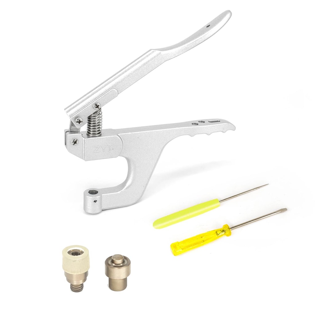 Snap Poppers Press Studs Dies Set With ZYT Pliers, Snap Popper Fixing ...
