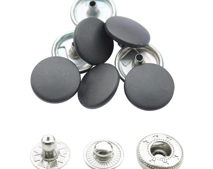 S Spring Press Studs Snap Fasteners Plastic Cap With Silver Metal Back ...