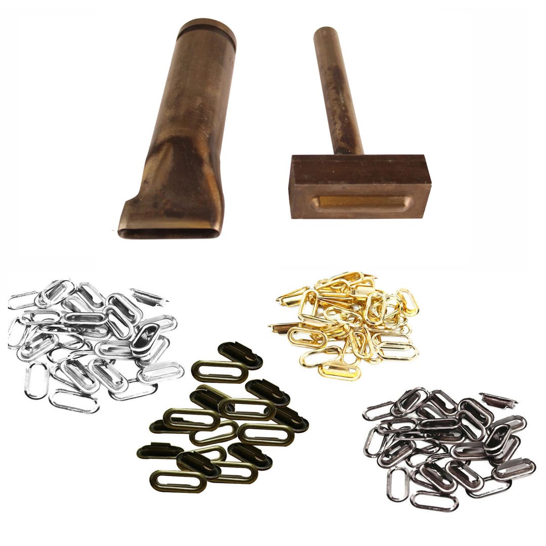 50pcs Oval Eyelets With Fixing Hand Tool, Eyelets Grommets With Washers ...