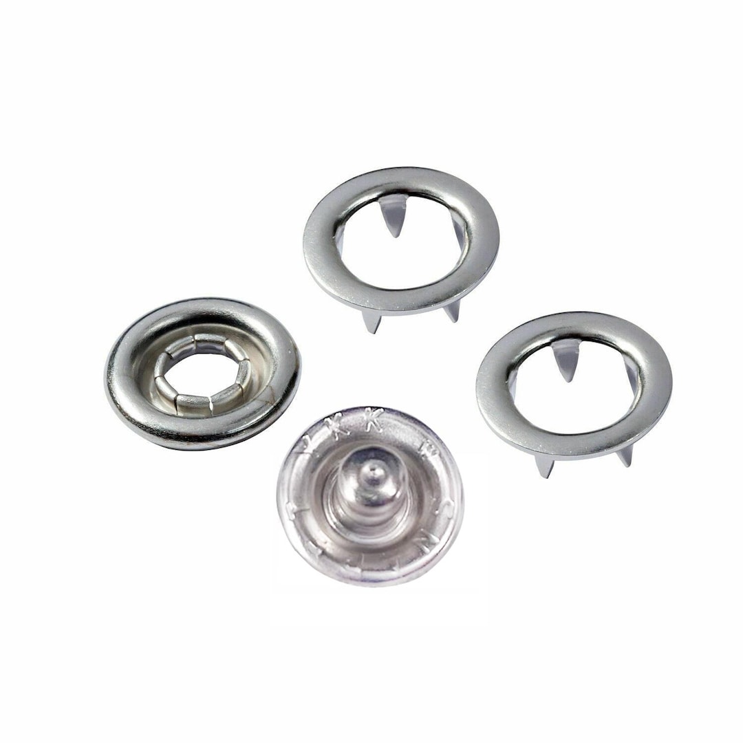 YKK Snap Fasteners Prongs Ring Press Studs Buttons for Baby Grow, Baby ...