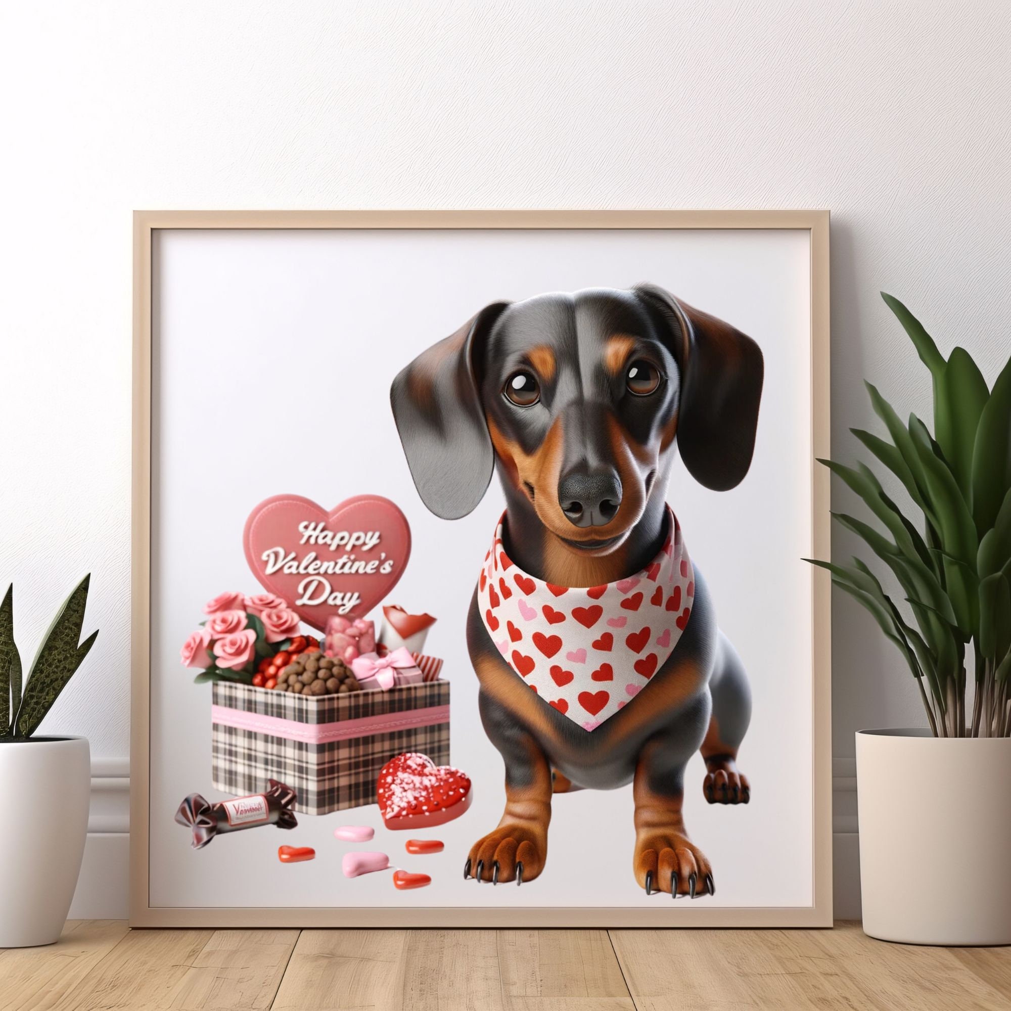 Valentine Dogs Clipart 3D Realistic Cute Dogs Valentine - Etsy