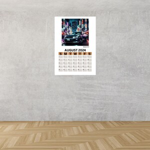 Sports Car Calendar - Car Photo Calendar - Printable Calendar ...