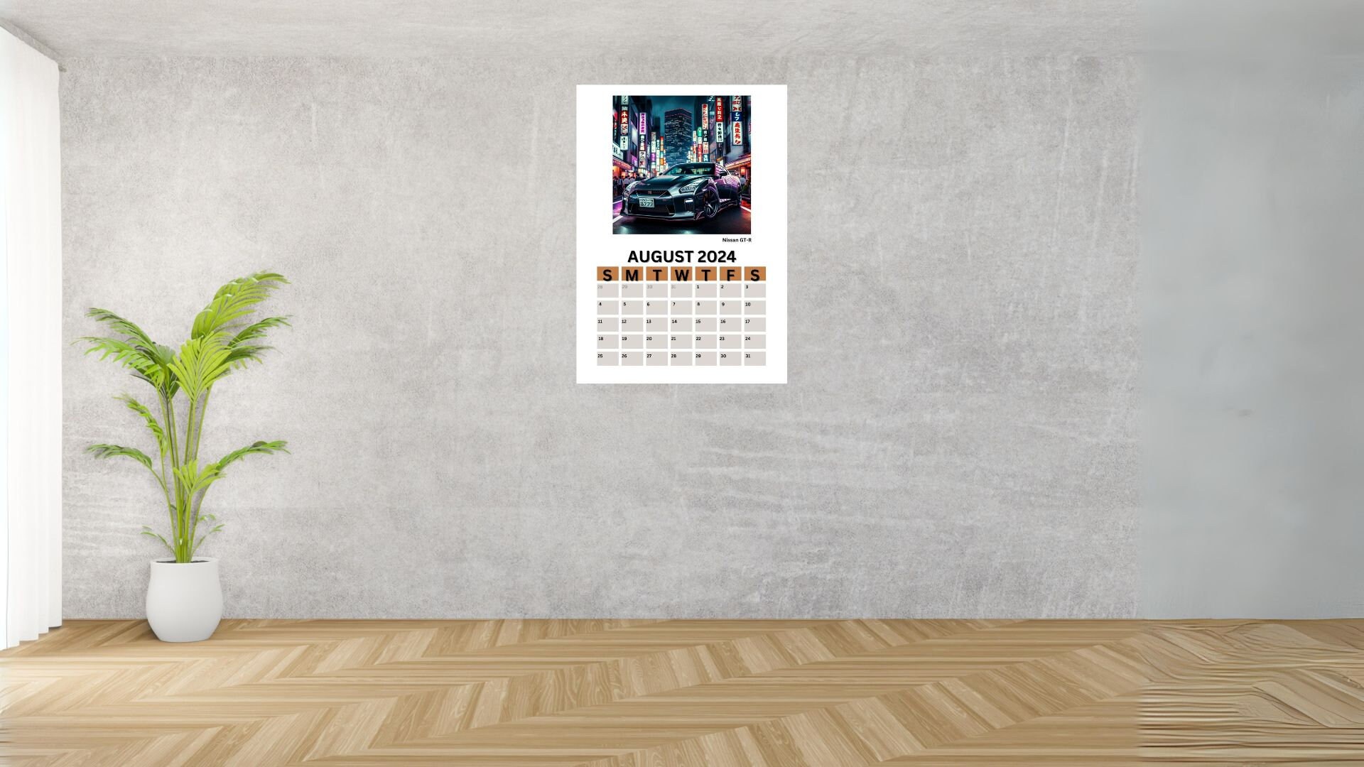 Sports Car Calendar Car Photo Calendar Printable Calendar - Etsy