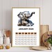 Realistic Watercolor Elephant Calendar 2024 - Printable 2024 Calendar ...