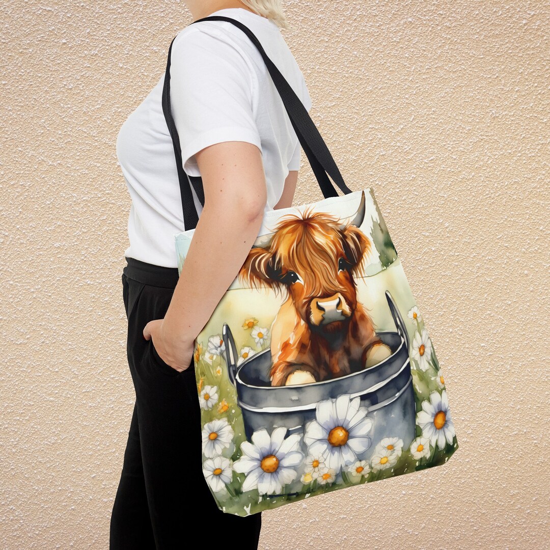 Highland Cow Bag Artful Totebag Gift for Animallover Large, Medium and ...