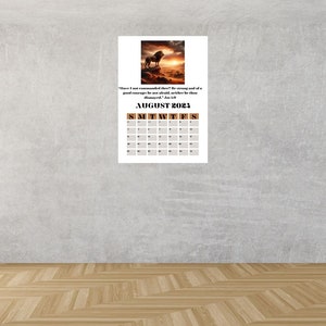 Christian Bible Verses Calendar 2024 - Printable Calendar - Devotional ...
