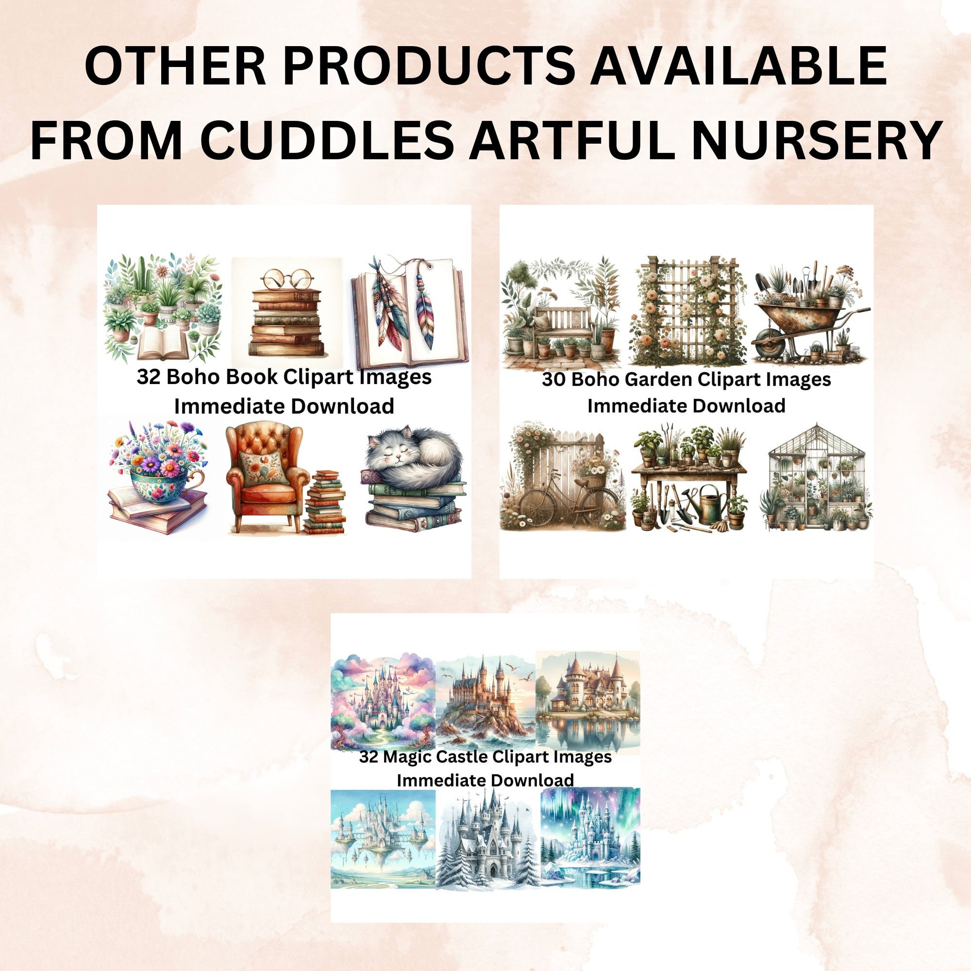 Peach Fuzz Pony Carousel Clipart Artful Bundle PNG Horse Carousel ...