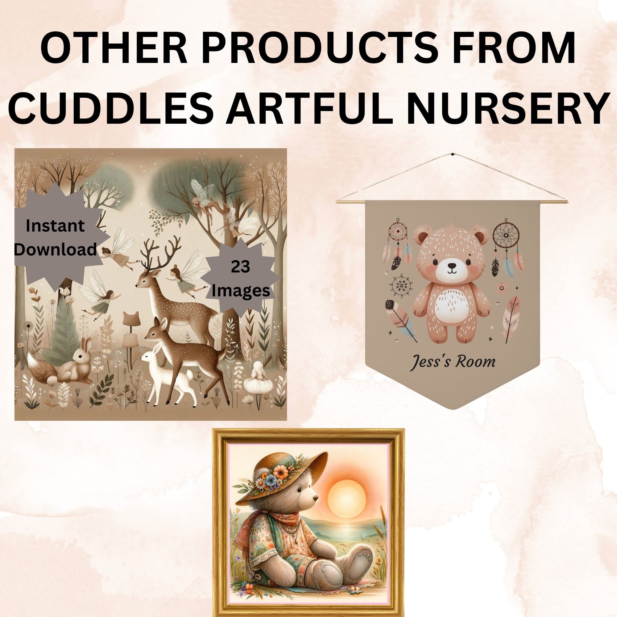 Cute Teddy Bear Calendar for Kids 2024 Artful Nursery Calendar Bear ...