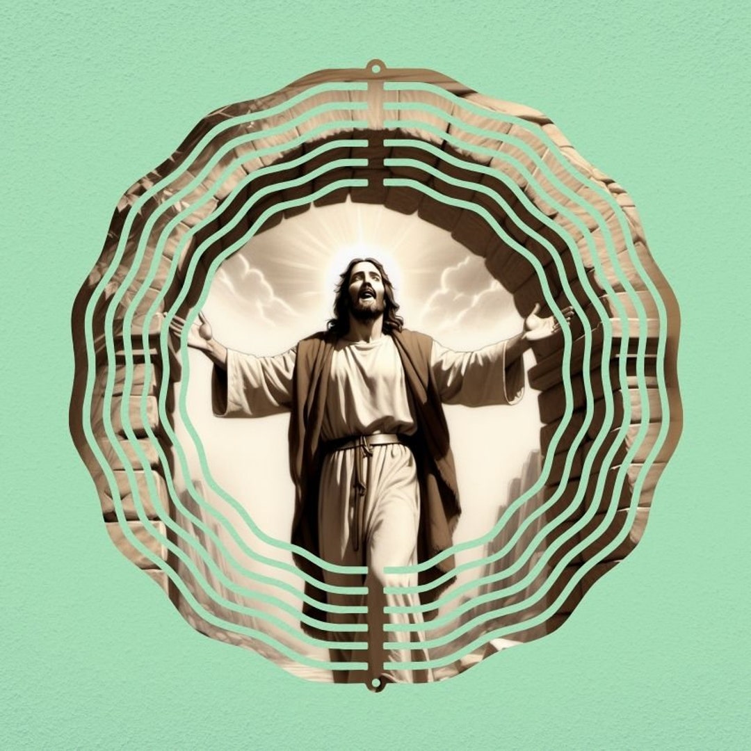 Christian Wind Spinner Religious PNG Jesus Wind Spinner Digital ...