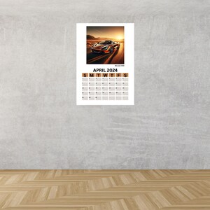 Sports Car Calendar - Car Photo Calendar - Printable Calendar ...
