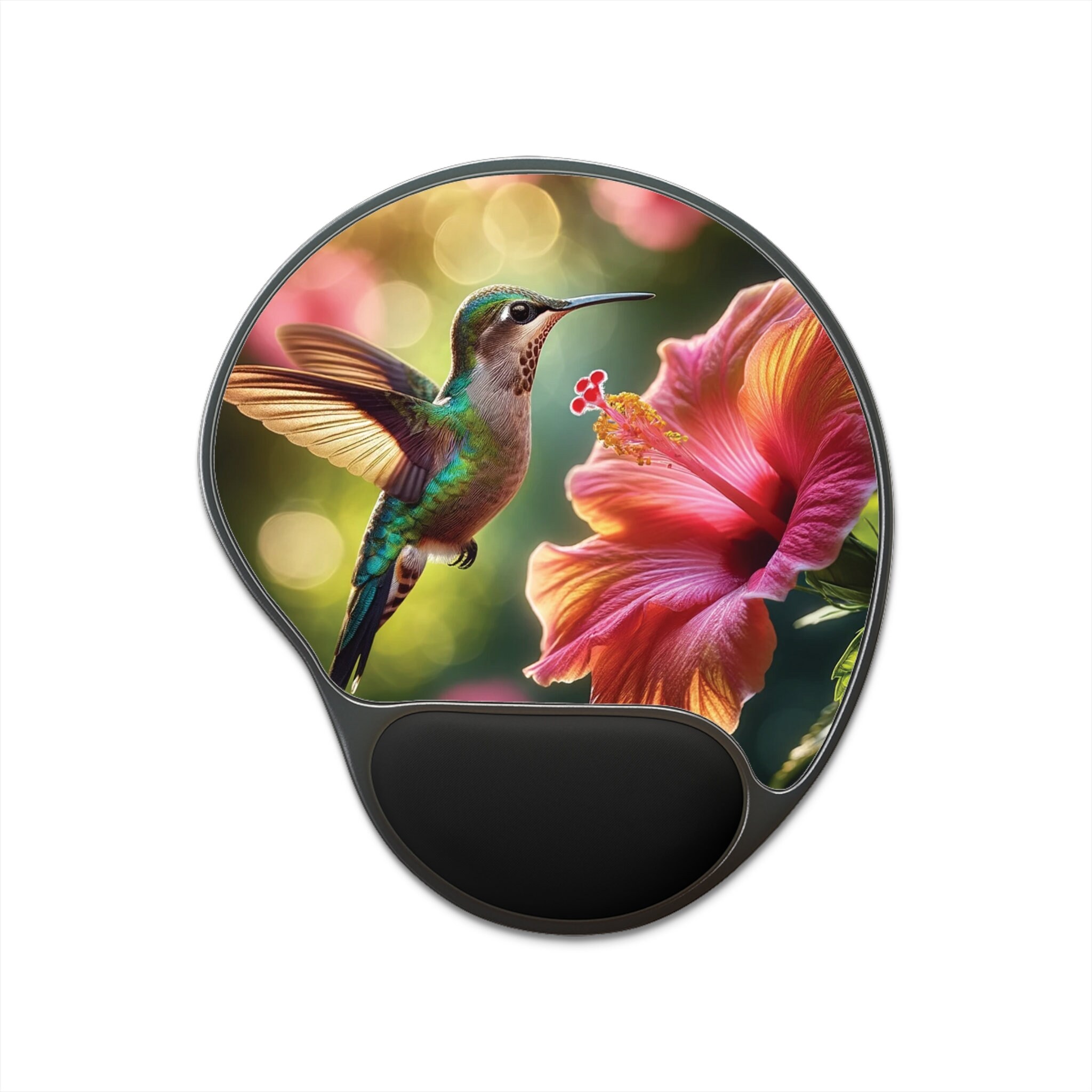 Stunning Hummingbird Ergonomic Mouse Pad With Wrist Rest - Bird Mouse ...