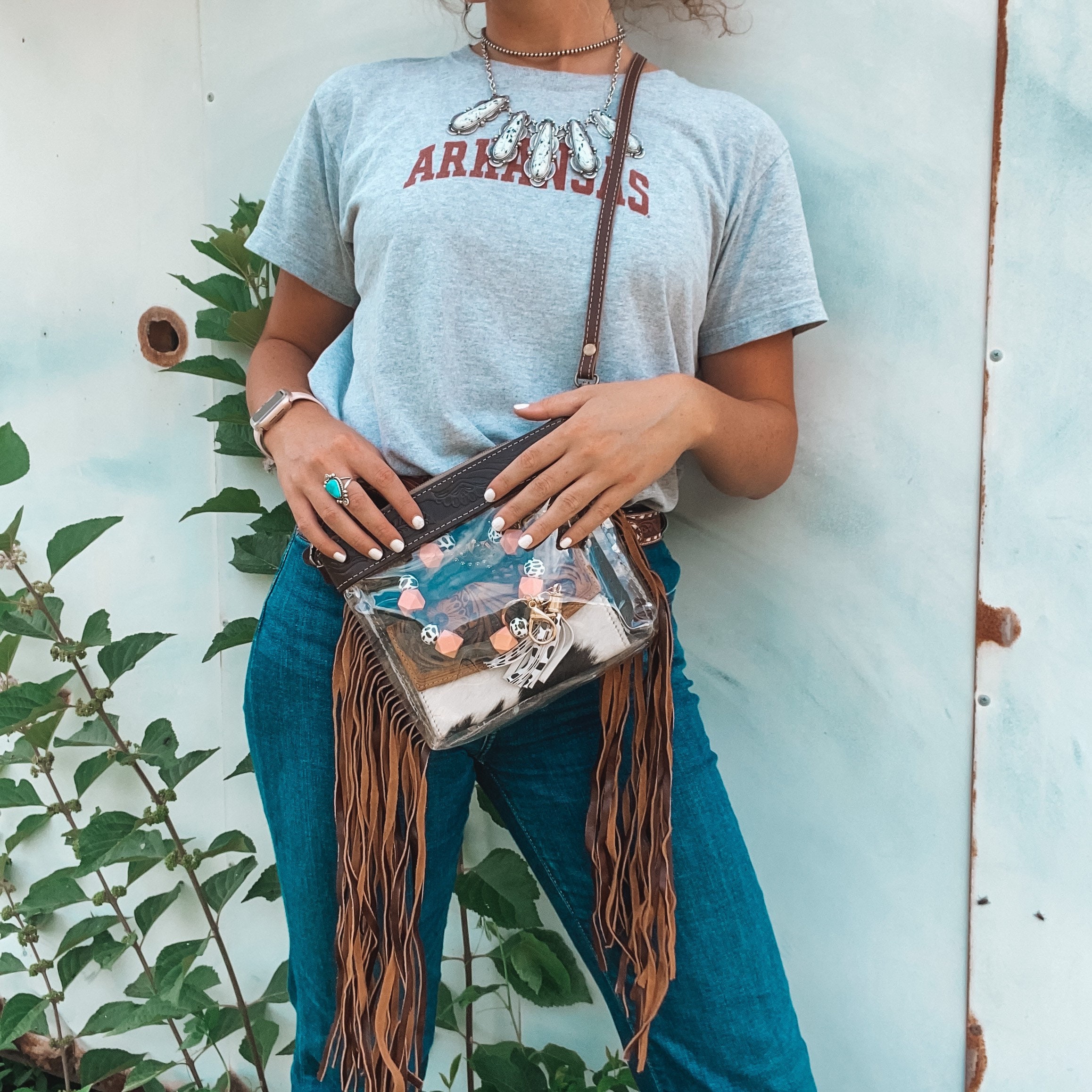 Clear Fringe Crossbody Bag - Etsy