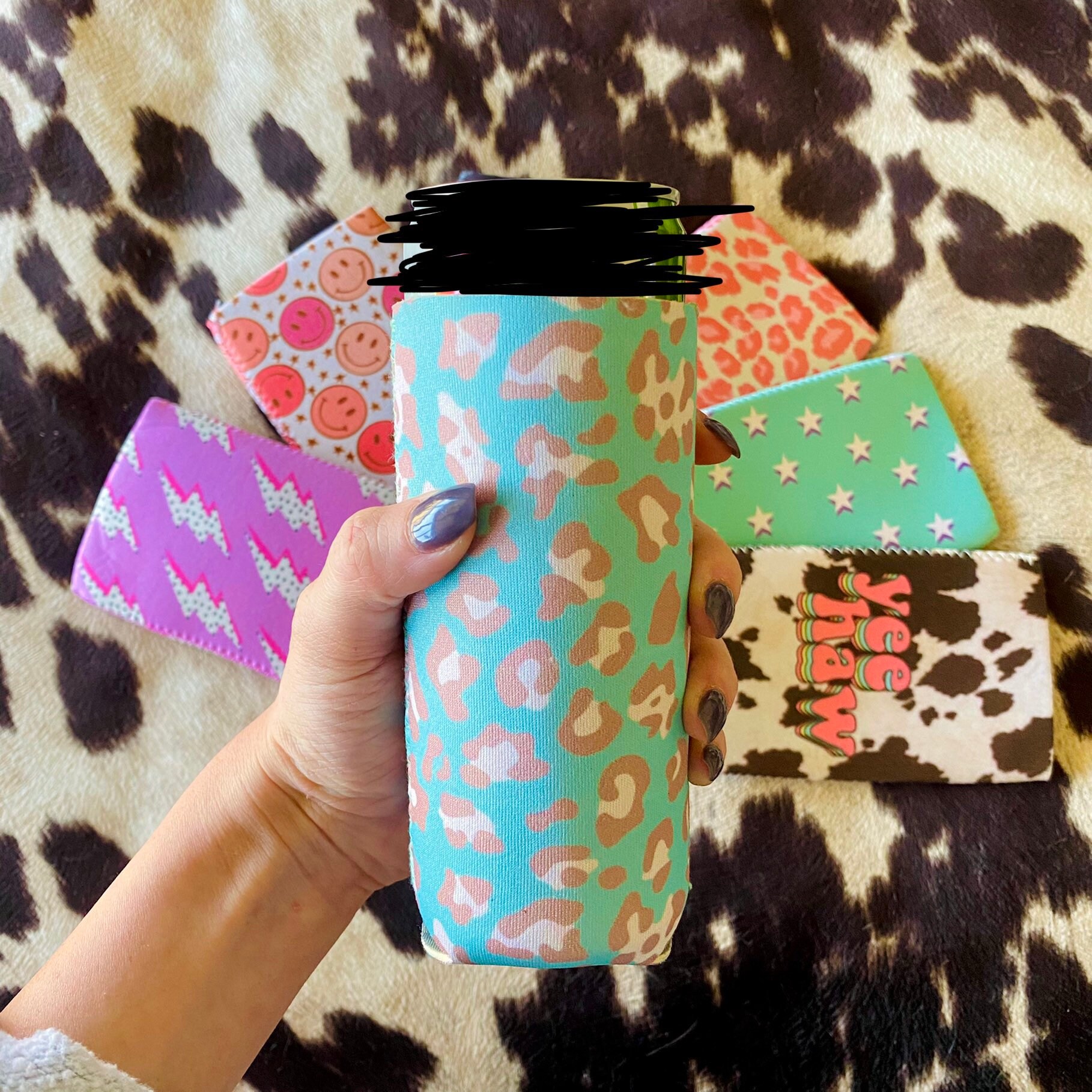 Western Slim Can Sleeve - Etsy