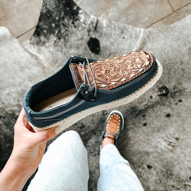 Tooled Leather Shoes - Etsy