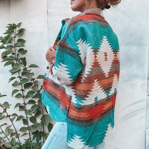 Western Aztec Shacket - Etsy