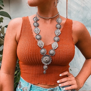 Western Concho Necklace - Etsy