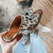 Western Leather Tooled Mules With Cowhide - Etsy