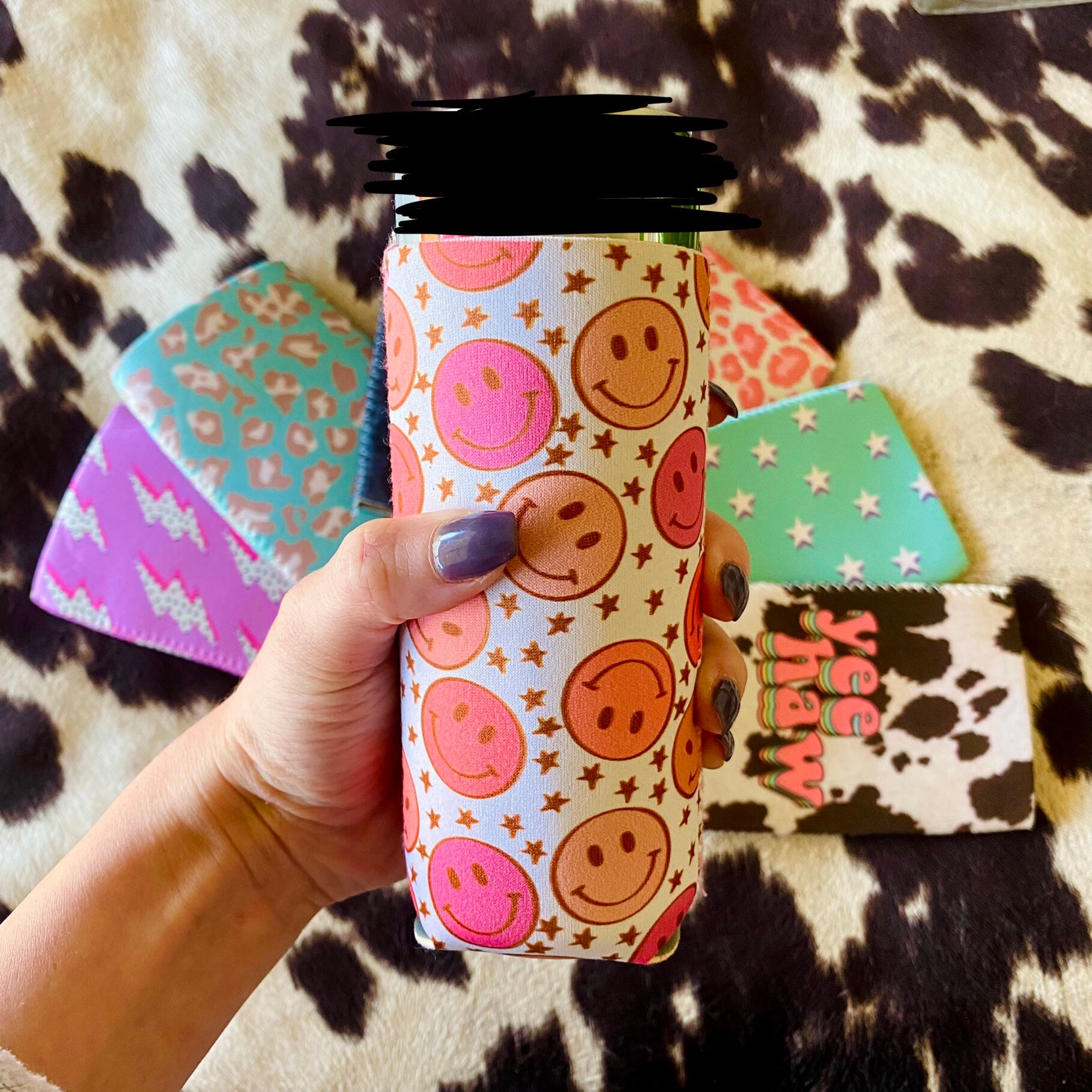 Western Slim Can Sleeve - Etsy